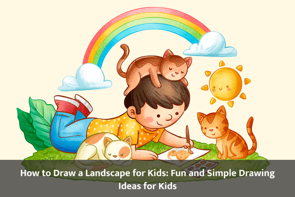 How to Draw a Landscape for Kids: Easy Step-by-Step Guide | Sakal NIE